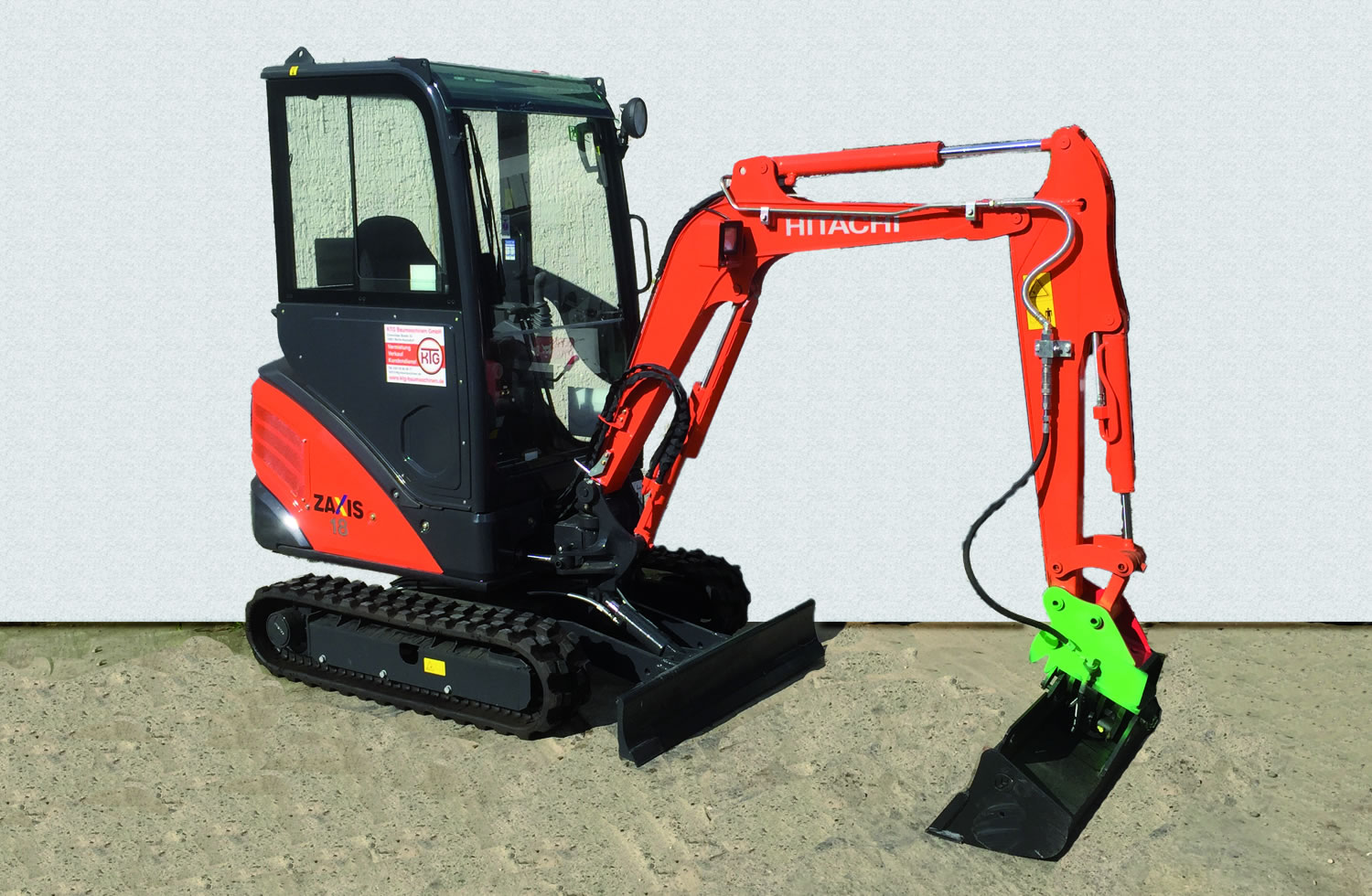 Hitachi ZX 18-3 CGL Minibagger mieten in Berlin-Kaulsdorf