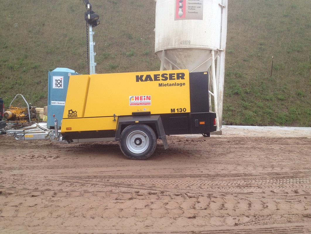 Kompressor mobil Kaeser M135 mieten in Frankfurt am Main